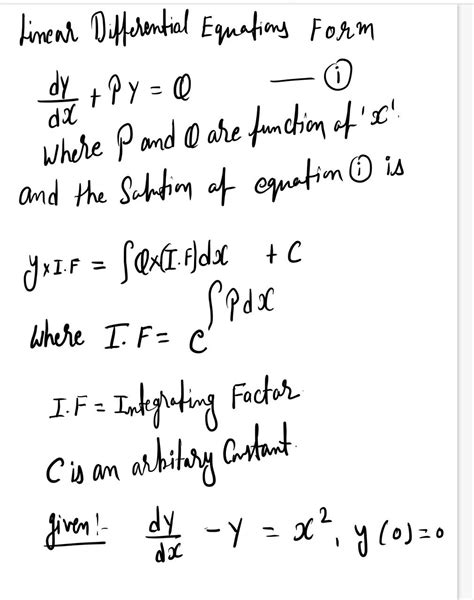 Answered Need Help With Differential Equations Dydxyx 2 0 Give The