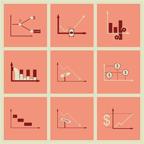 Concept Of Stylish Flat Design Icons Graph Vector Ai Eps Uidownload