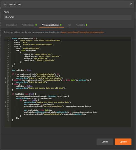 how to automatically set a bearer token for your postman requests by ben chartrand timely