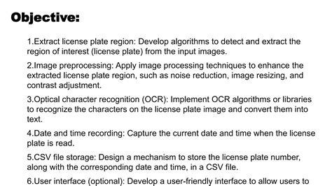 Number Plate Detection Pptx