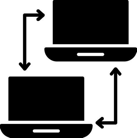 Computer Networking Glyph Icon 43299566 Vector Art At Vecteezy