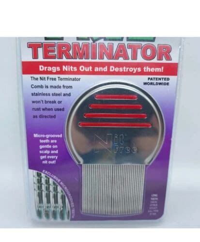 Original Design Nit Free Terminator Comb Rid Head Lice Uni Sex Instant Results Ebay