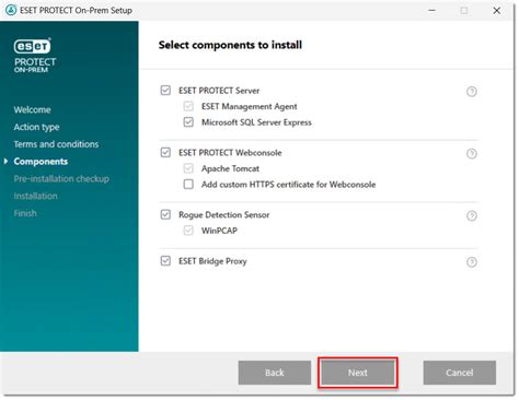 התקנת ממשק הניהול Eset Protect On Prem