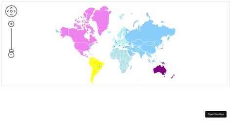 Colors Customization DevExtreme Vector Map Forked Codesandbox
