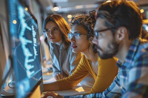 Brainstorming It Programmers Use Computer Together Software Engineers