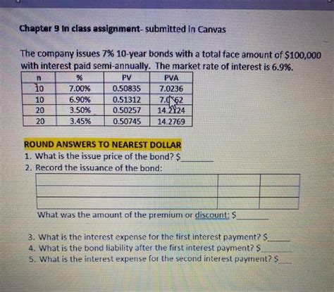 solved chapter 9 in class assignment submitted in canvas the