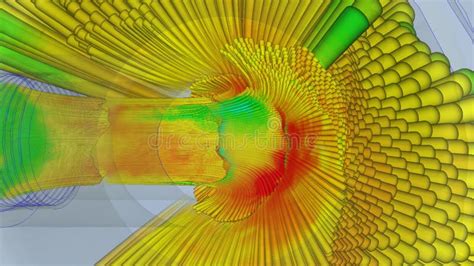 Cfd Simulation Computational Fluid Dynamics Pipeline Airflow Simulation Stock Footage Video
