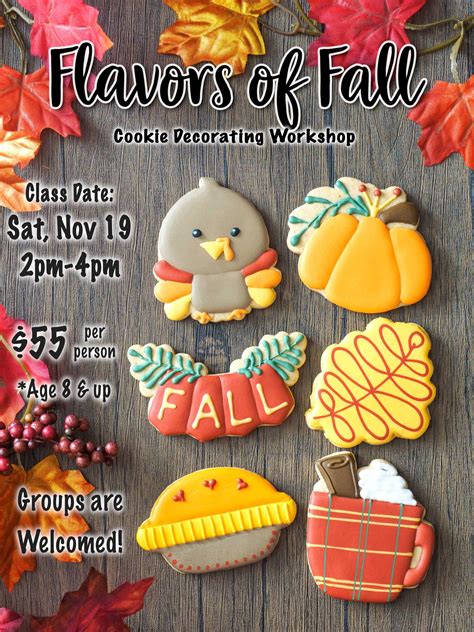 Fall Cookie Decorating Class Nov 19 200pm Sprinkles With Love