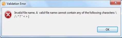 An Validation Error Has Occurred