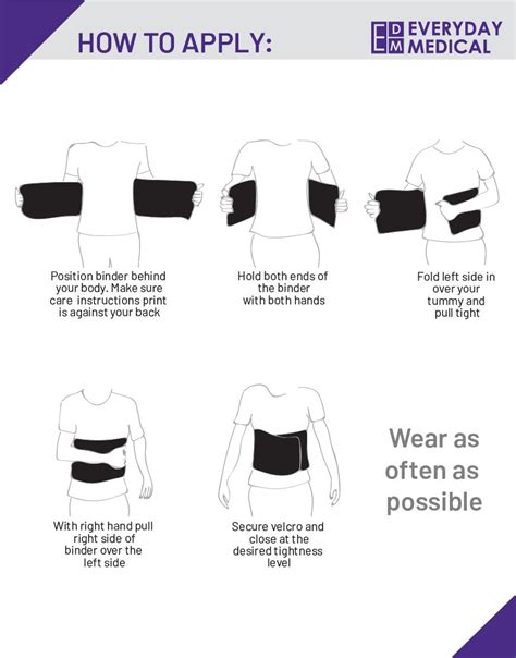 Post Surgery Abdominal Binder Tummy Girdle Wrap For Men And Women Everyday Medical