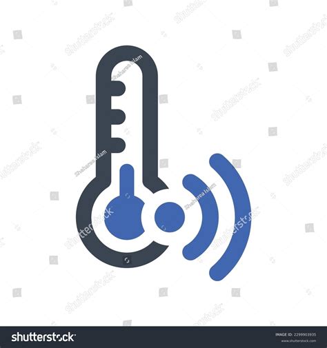 Temperature Sensor Icon Vector Graphics Stock Vector Royalty Free Shutterstock