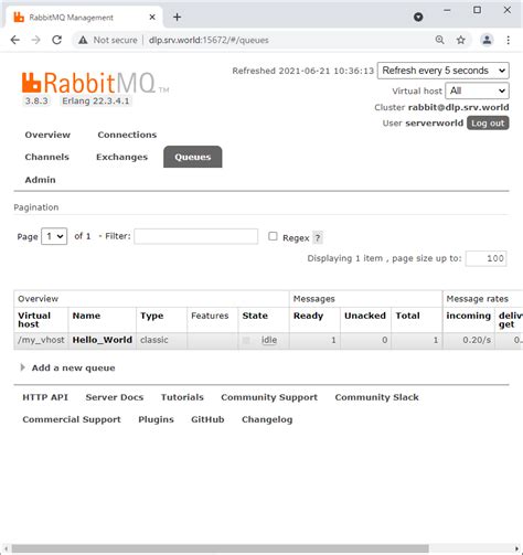 Centos Stream Rabbitmq Enable Web Ui Server World