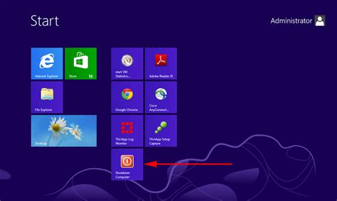 Shutdown Icon Windows 8