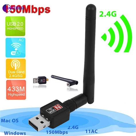 Cbt Dongle Wireless Usb Adapter 2 4g 802 11 B G N Wifi Receiver Black Pc Desktop Adaptor Beecost