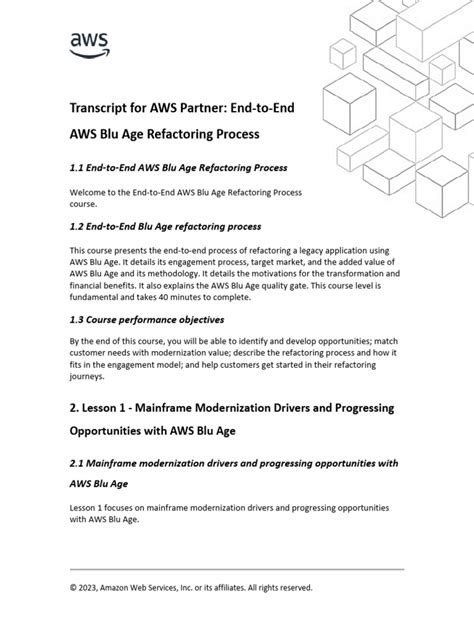 end to end blu age refactoring process transcript pdf