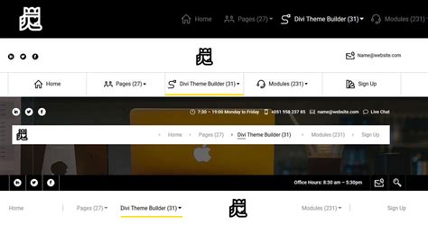 Divi Navigation Menus For Divi Theme Builder