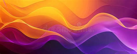 A Stunning Gradient Wave Background With Smooth Flowing Lines Transitioning From Purple To