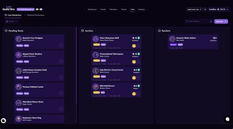 allow guild members to share their best builds and strategies for