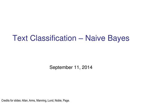 Ppt Text Classification Naive Bayes Powerpoint Presentation Free