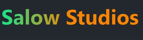 Text Gradient Animation Html And Css Salow Studios