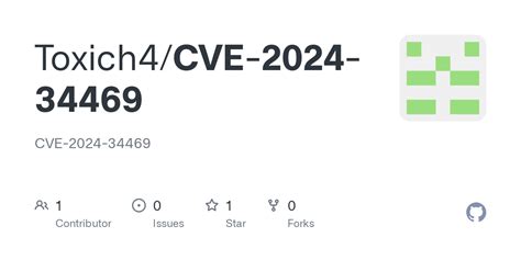 Github Toxich4cve 2024 34469 Cve 2024 34469