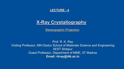 Lecture 04 Stereographic Projection Youtube