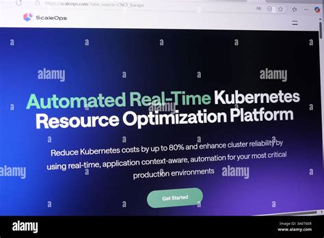 Automated Real Time Kubernetes Resource Optimization Platform Interface