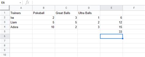 Google Sheets Formulas