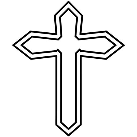 Cross Shape Outline Vector Art Icons And Graphics For Free Download