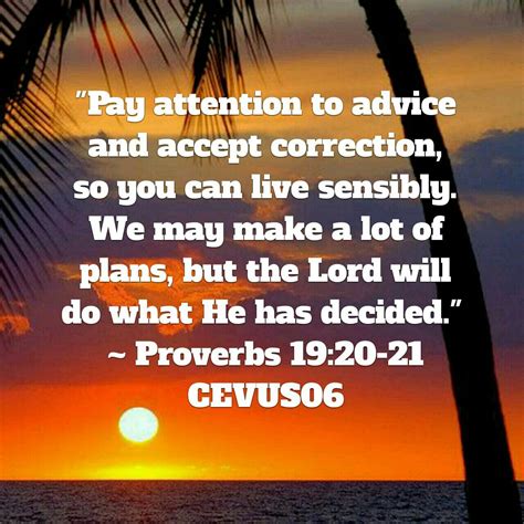 From Proverbs 1920 21 Proverbs 19 20 Proverbs Daily Verses