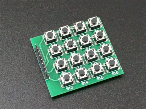 tactile keypad 4x4 matrix protosupplies