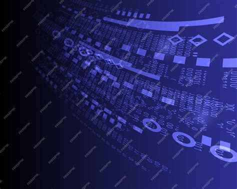Premium Vector Blue Network Light Code And Data Security Abstract