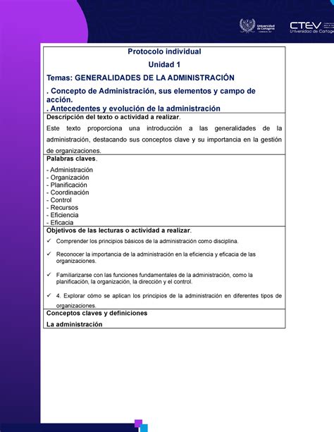 Protocolo Individual 1 Protocolo Individual Unidad 1 Temas