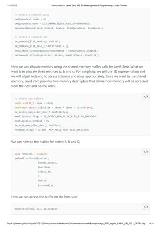 Introduction To Level Zero Api For Heterogeneous Programming Notes Pdf