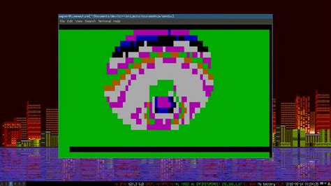 ncurses donut ascii animation with colors youtube