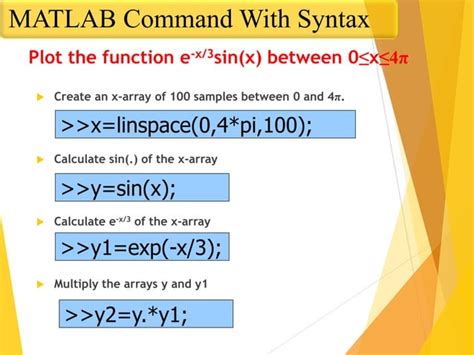 Introduction To Matlab Session With Notes Ppt