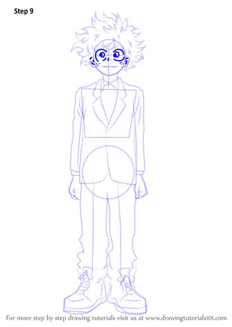 Learn How To Draw Izuku Midoriya From Boku No Hero Academia Boku No Hero Academia Step By Step