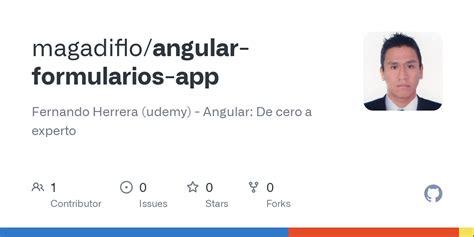 Github Magadifloangular Formularios App Fernando Herrera Udemy