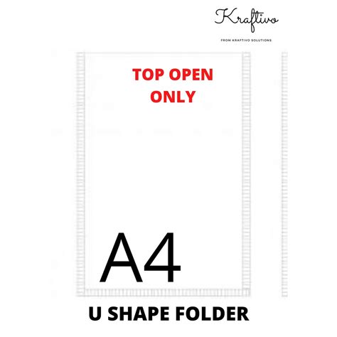 L Shape U Shape C Shape A4 TRANSPARENT PVC FOLDER CLEAR FOLDER A4 A4 PVC FOLDER
