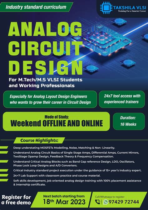 Jennifer Joy On Linkedin Takshila Vlsis Analog Circuit Design Course