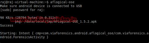 Logical Forensics Of An Android Device Using Aflogical