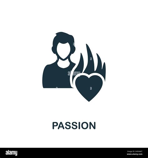 Passion Icon Monochrome Simple Element From Core Value Collection