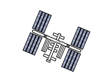 無料イラスト 国際宇宙ステーション