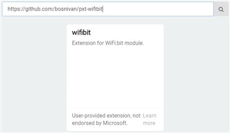 USING WIFI BIT WITH THE OFFICIAL MAKECODE EXTENSION PXT WIFIBIT Soldered Electronics