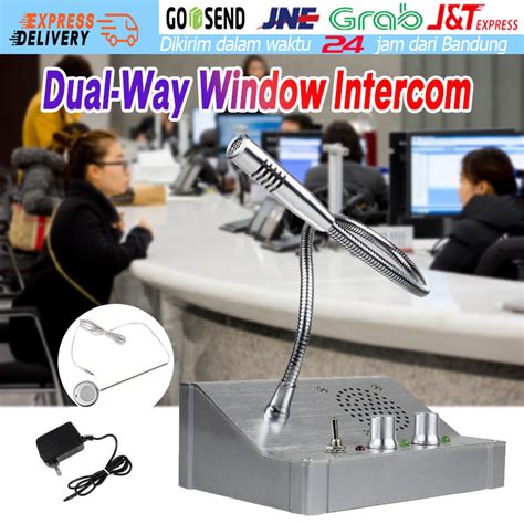 Ready Stock Mic LoketWindow Intercom Dua Arah Komunikasi Speaker Tempel Wireless Microphone