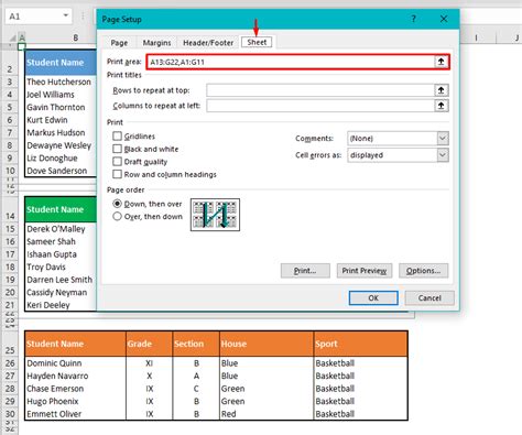 How To Set Print Area In Excel Modify Clear Print Area