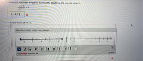 Solved Solve The Nonlinear Inequality Express The Solution