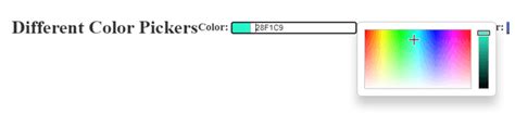 JavaScript Color Picker Learn The Examples Of JavaScript Color Picker