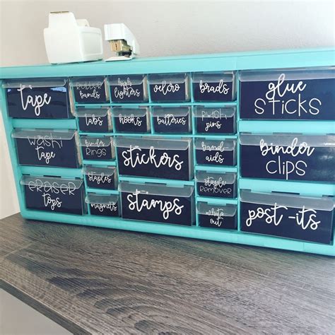 Aqua Teacher Toolbox With Black Labels Teacher Wish List Free