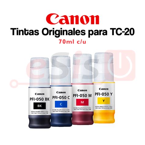 Tintas Originales Para Plotter Canon Tc 20 Esis